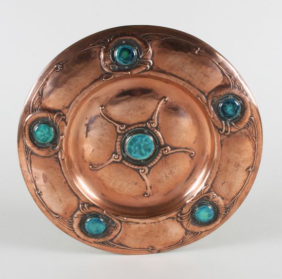 Bonhams : An Arts & Crafts circular polished copper charger