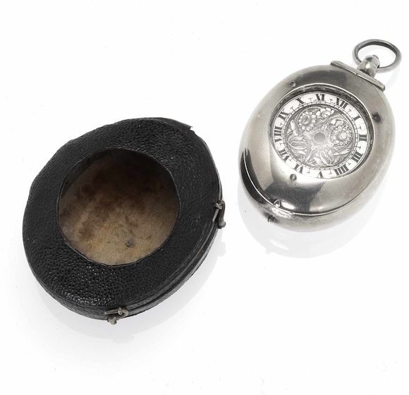 Bonhams : Richard Masterson. A rare 17th century silver oval cased pre ...