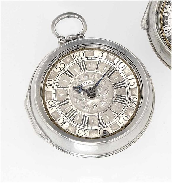 Bonhams : Andrew Moran. An early 18th century silver pair cased pocket ...