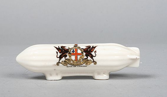 Bonhams : A Carlton china model of a Zepplin