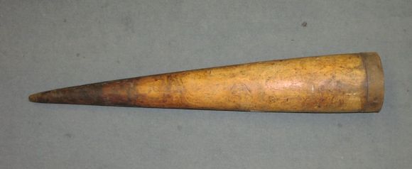 Bonhams : Large wooden fid 24x4in(61x10cm)diam.