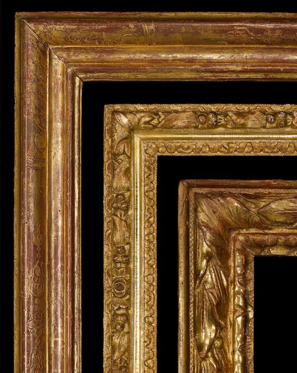 Bonhams : A Southern French 17th Century incised and gilded frame