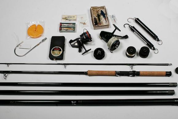 Bonhams : A Daiwa carbon C96 Salmon spinning two piece rod