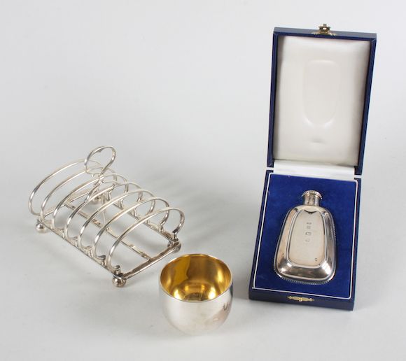 Bonhams : A late Victorian silver six division toast rack By Frances ...