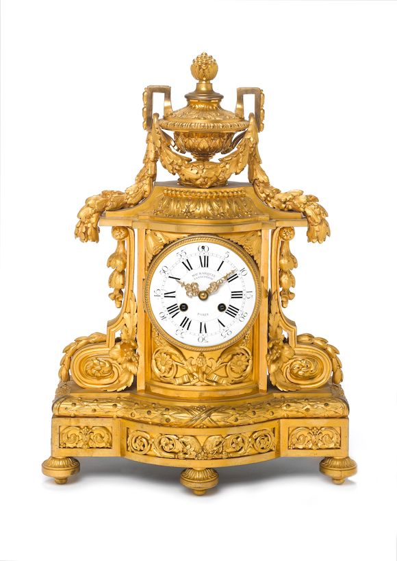 Bonhams : A mid to late 19th century French ormolu mantel clock Mon ...
