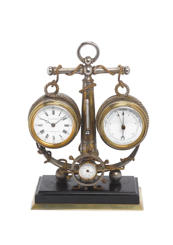 Bonhams : A late 19th century French silvered brass compendium Retailed ...