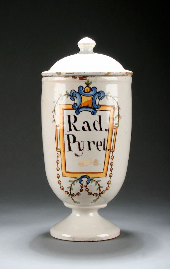 Bonhams : A Catalan drug jar and cover 18th/19th Century