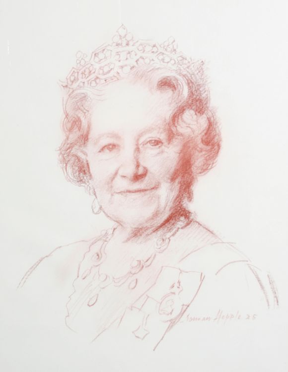 Bonhams : Robert Norman Hepple (1904-1994) Portrait of the Queen Mother