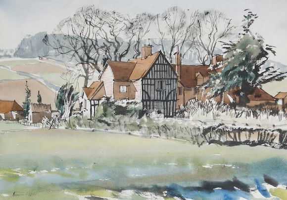 Bonhams : Robert Norman Hepple (1904-1994) A country house