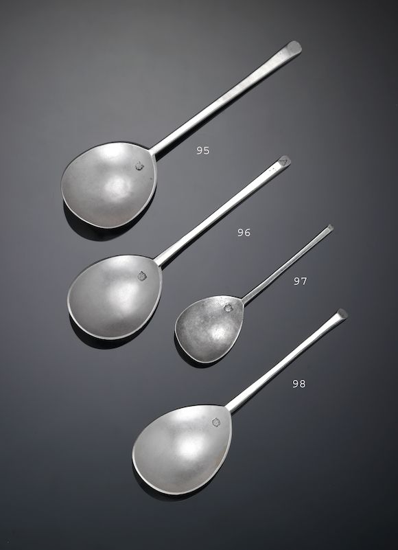 Bonhams : A Charles I silver slip top spoon, by William Cary, London 1642,