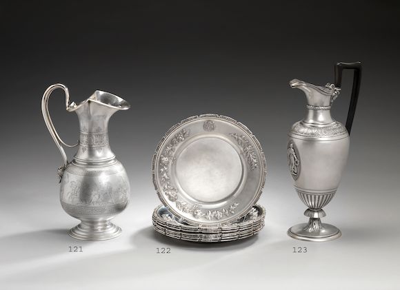 Bonhams : A late 18th century Austro-Hungarian silver ewer, maker's ...