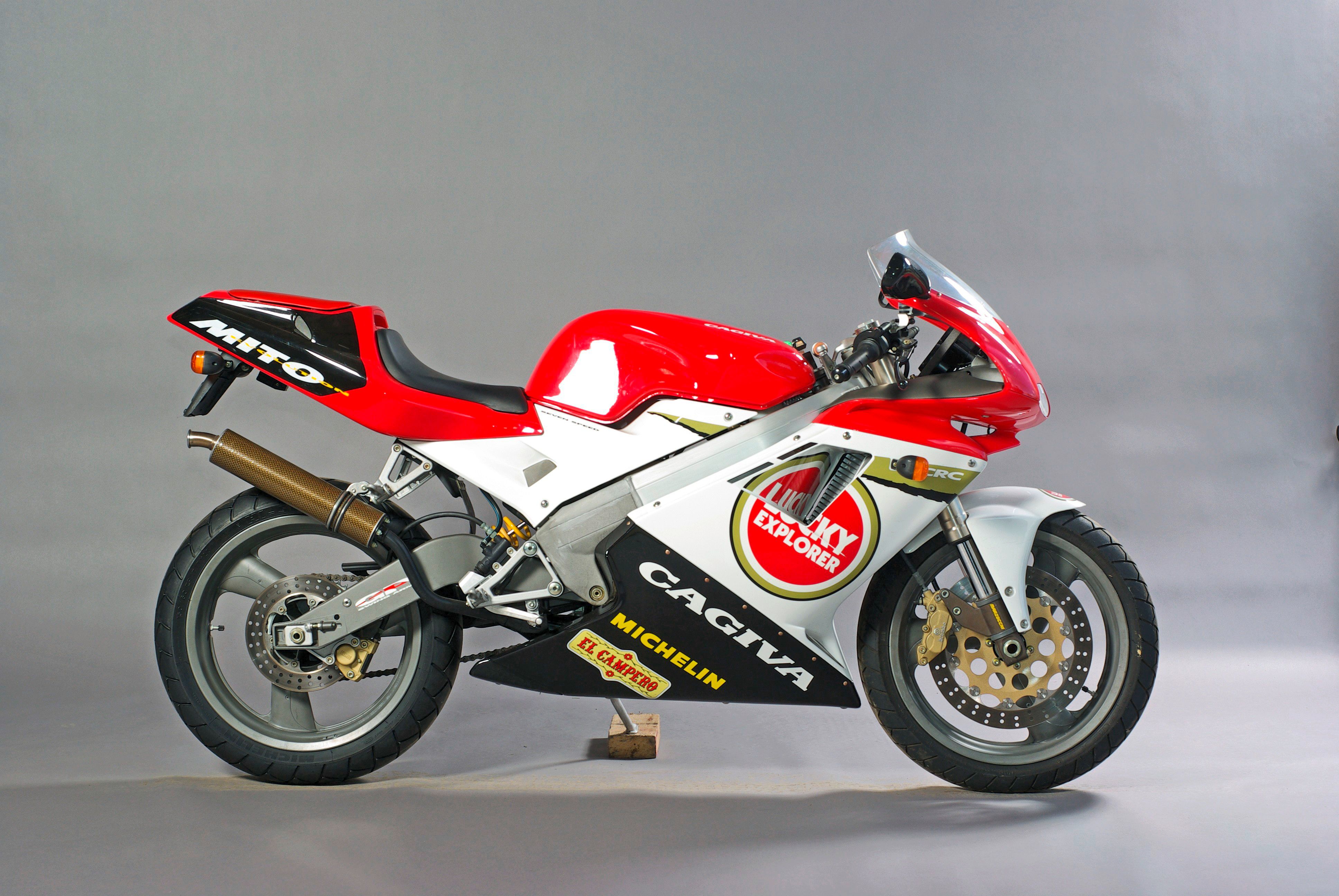 Bonhams Cars : 726 kilometres from new,1995 Cagiva Mito 125cc Frame no ...