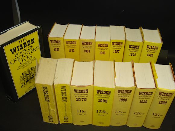 Bonhams : A collection of various Wisden's Cricket Almanacks