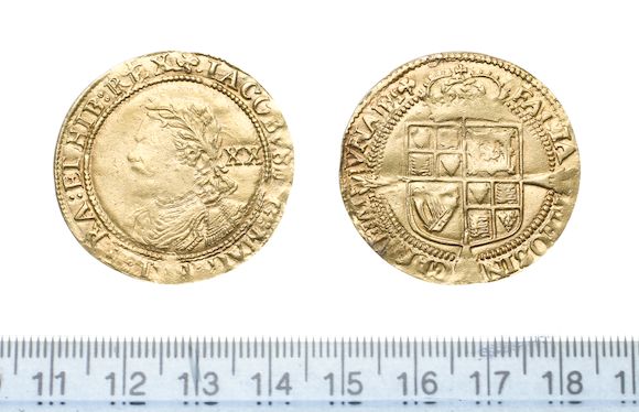 Bonhams : James I, third coinage (1619-25), Laurel, 8.3g, fourth bust ...