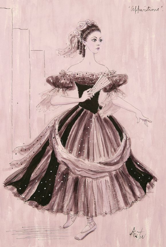 Bonhams : Cecil Beaton (British, 1904-1980) Costume design for Margot ...