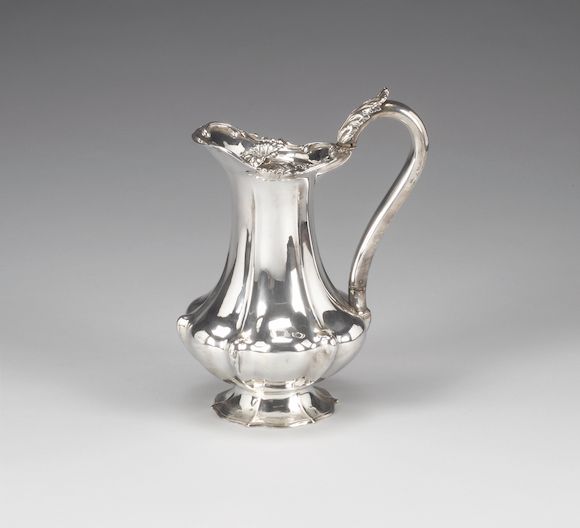 Bonhams : A Victorian silver ewer, by Benjamin Smith, London 1839, also ...