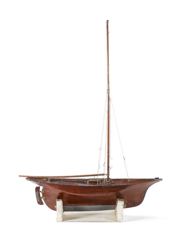 Bonhams : An interesting 19th century straight line pond yacht ...