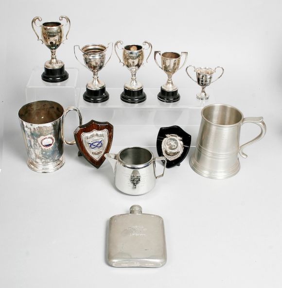 Bonhams : A silver plated tankard unmarked (a lot)