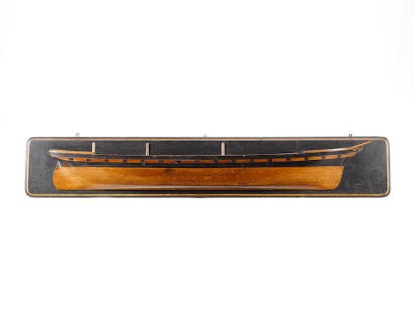 Bonhams : A large half ships model "Euphrates" 82x14x6in(208x36x15cm)