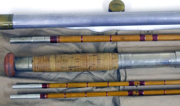 Bonhams : H L Leonard ‘The Leonard Rod’ three piece built cane salmon ...