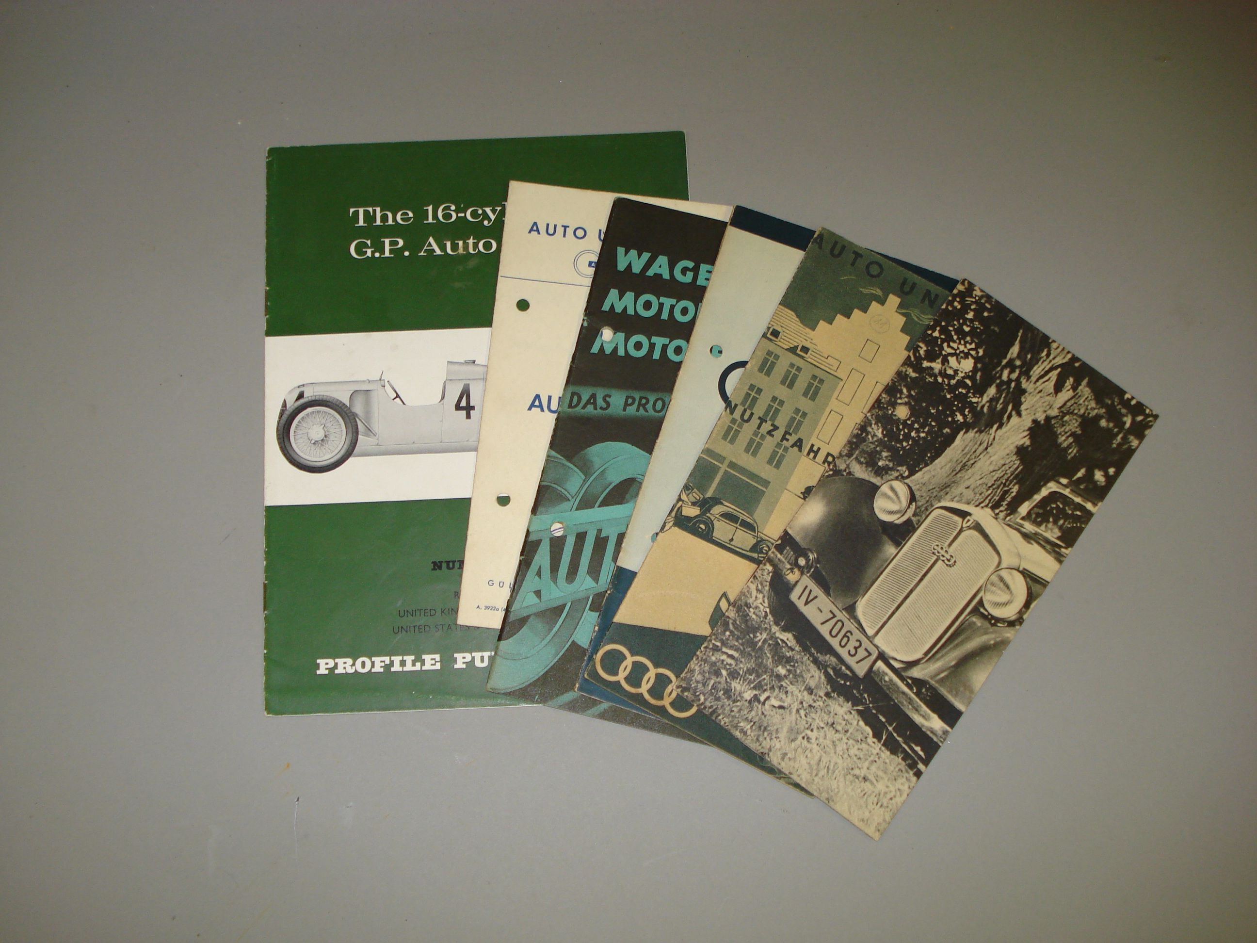 Bonhams Cars : Four Auto Union range sales brochures, 1936-'38,