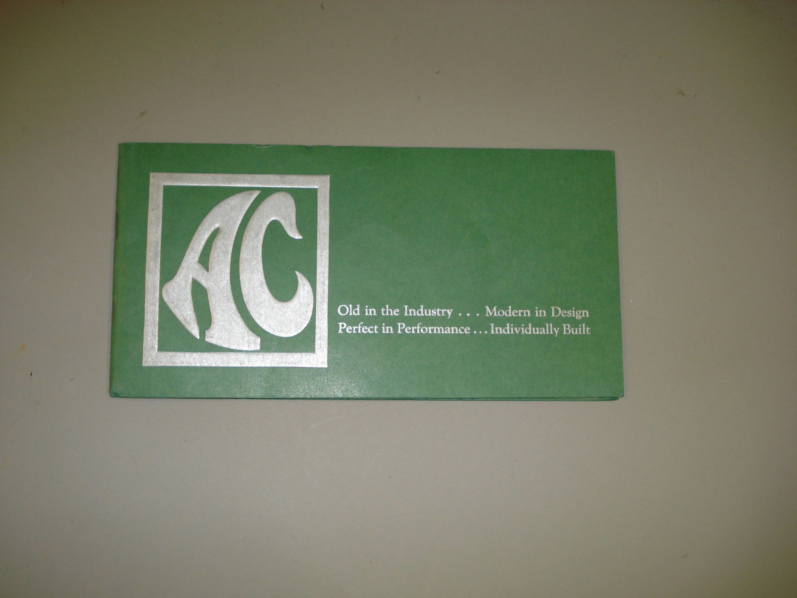 Bonhams Cars : An AC sales brochure, 1938,