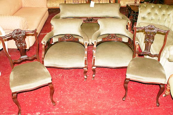 Bonhams : A late Victorian salon suite