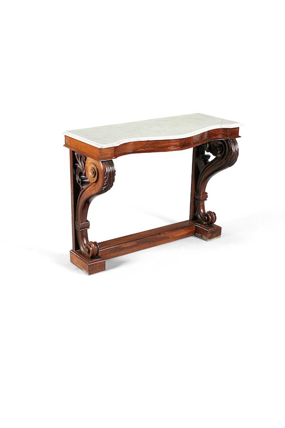 Bonhams : A William IV rosewood pier table circa 1835