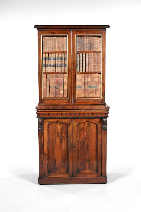Bonhams : An early Victorian and later rosewood bookcase