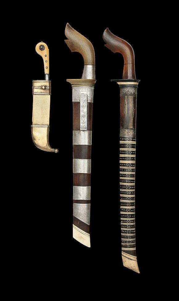 Bonhams : A Coorg Pichangatti, A Nepalese Kukri, And A North Indian ...