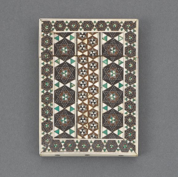 Bonhams : A 19th century Indian sedeli card case, and four further ...