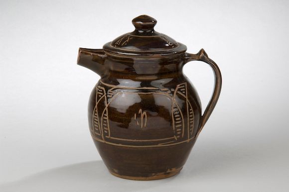 Bonhams : Michael Cardew an Abuja Pottery Coffee Pot and lid Height 18 ...
