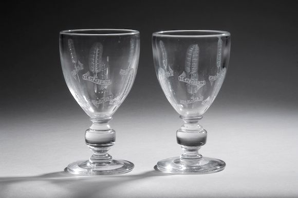 Bonhams : David Williams: a pair of limited edition Investiture glass ...