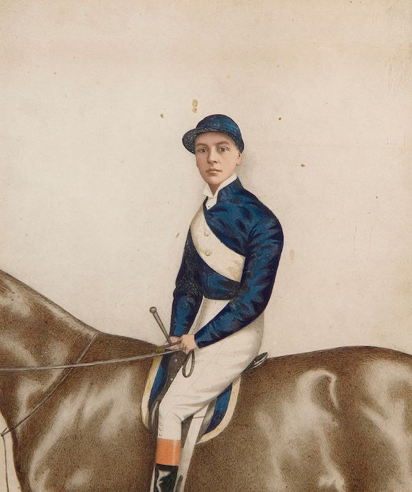 Bonhams : Joshua Dighton (British, 1831-1908) Portrait of the jockey ...