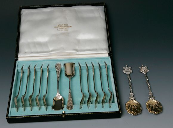 Bonhams : A pair of Victorian commemorative spoons With maker's mark of ...