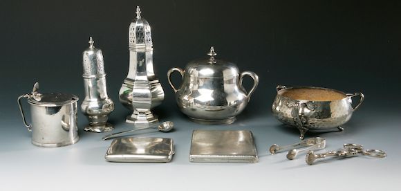 Bonhams : A collection of silver,