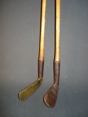Bonhams : A pair of Bussey & Company Patent Steel Socket clubs