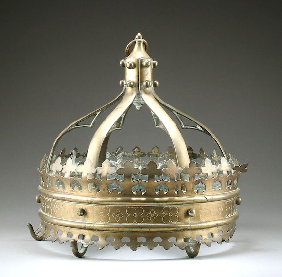 Bonhams : A mid 19th Century brass part 'corona lucis' In the manner of ...