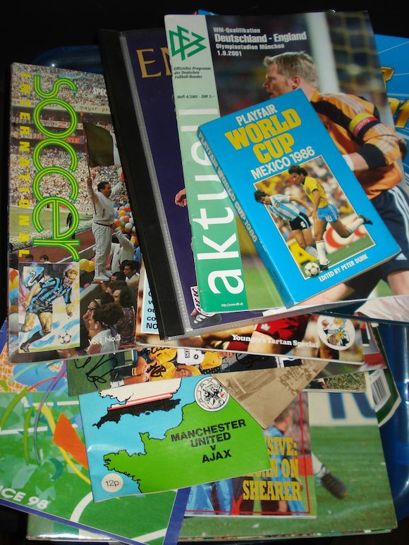 Bonhams : Large collection of football programmes and ephemera