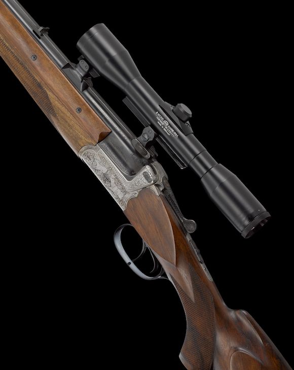 Bonhams : A 9.3x74(R)mm 'Model 122E' over-and-under ejector rifle by ...