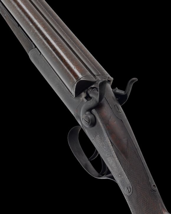 Bonhams : An E. Pope 1864 patent 12-bore hammer gun by E. Pope, no. 126