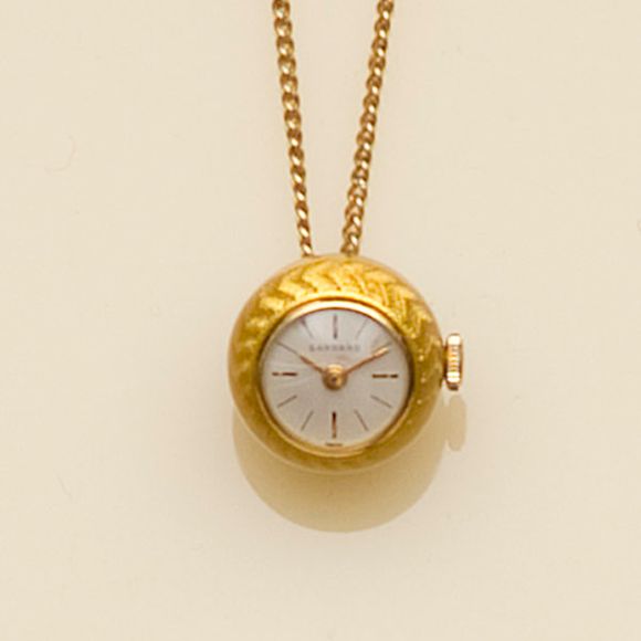 Bonhams : Garrard: A lady's enamelled spherical fob watch