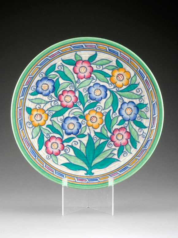 Bonhams : Charlotte Rhead for Crown Ducal, a wall plate