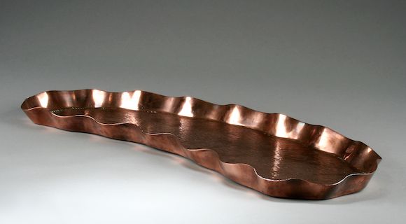 Bonhams : A kidney shaped copper tray by Henry Loveridge & Co. of ...