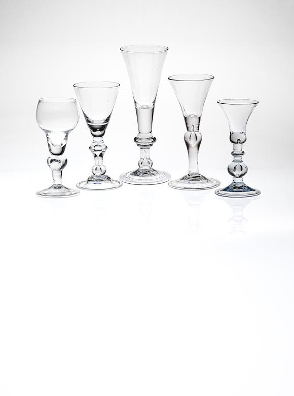Bonhams An Early Baluster Wine Glass Circa 1700