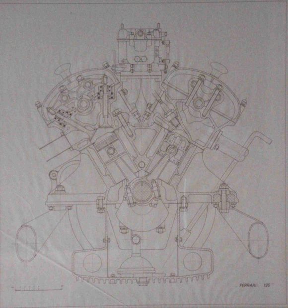 Ferrari V12 Engine Blueprints