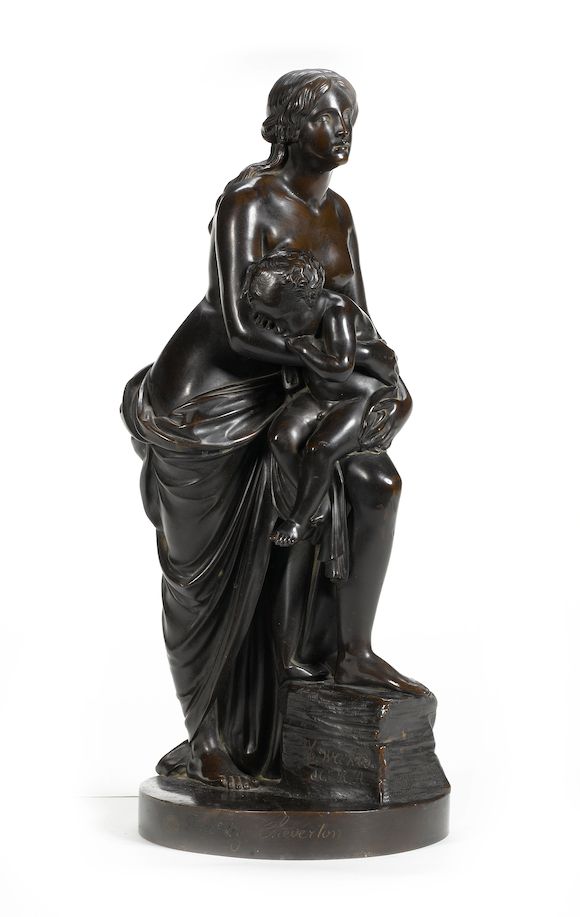 Bonhams : After Henry Weekes (British 1807-1877) A bronze figural group ...