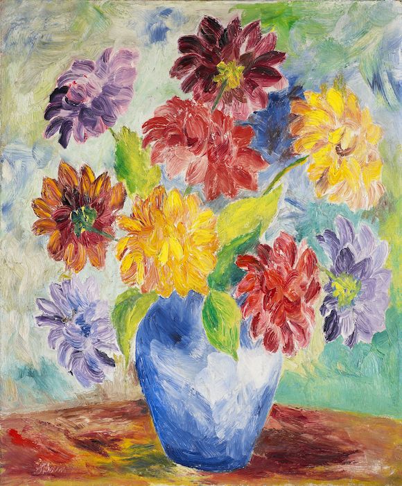 Bonhams : Donald Bain (British, 1904-1979) "Summer Flowers"