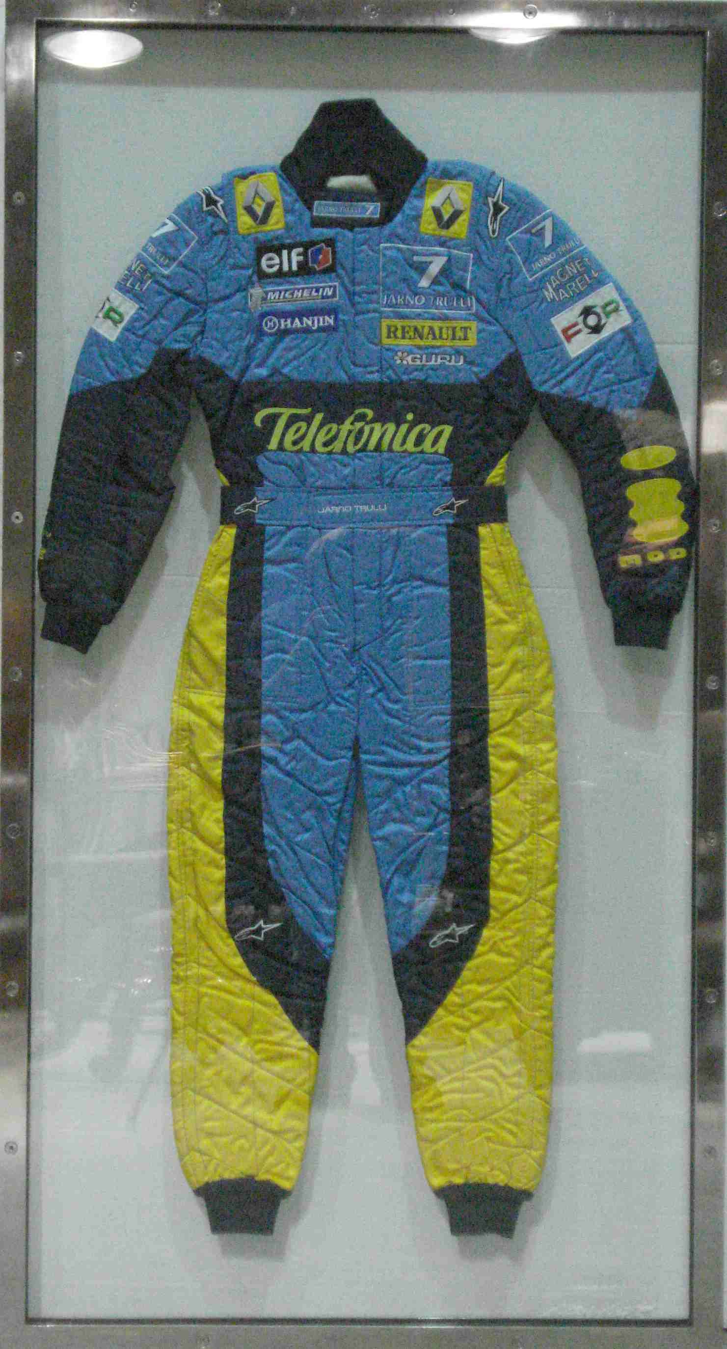 Bonhams Cars : A racing suit worn by Jarno Trulli,