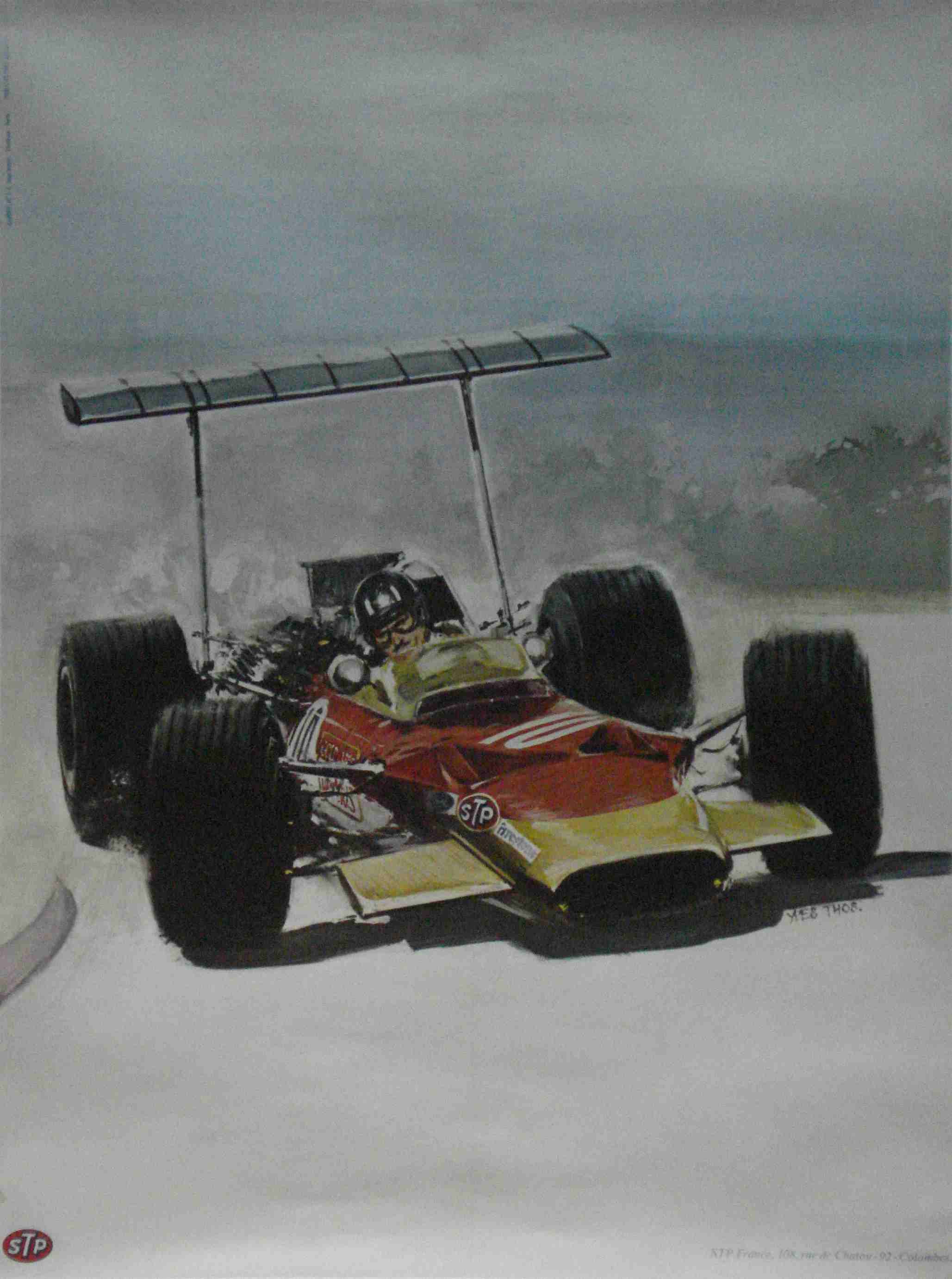 Bonhams Cars : An STP Graham Hill poster, circa 1969,